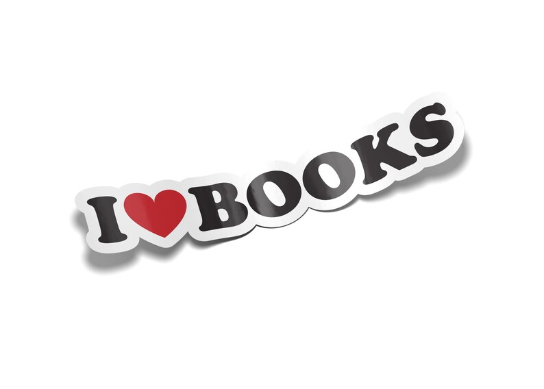 I Love Books Sticker | Blind Book Date Box | Reading Stickers | ELA ...