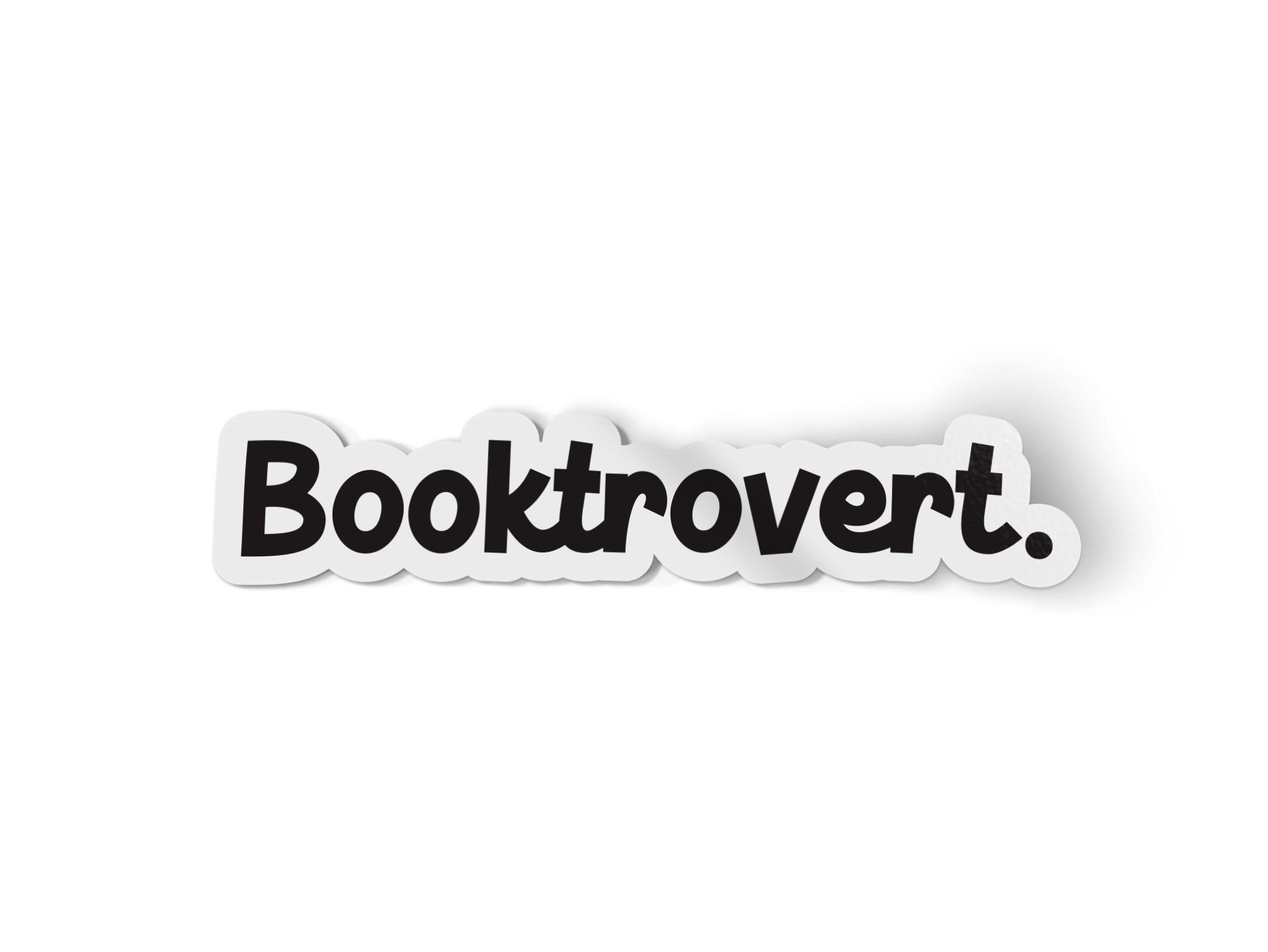 Booktrovert Reading Sticker for Water Bottles Waterproof - Etsy