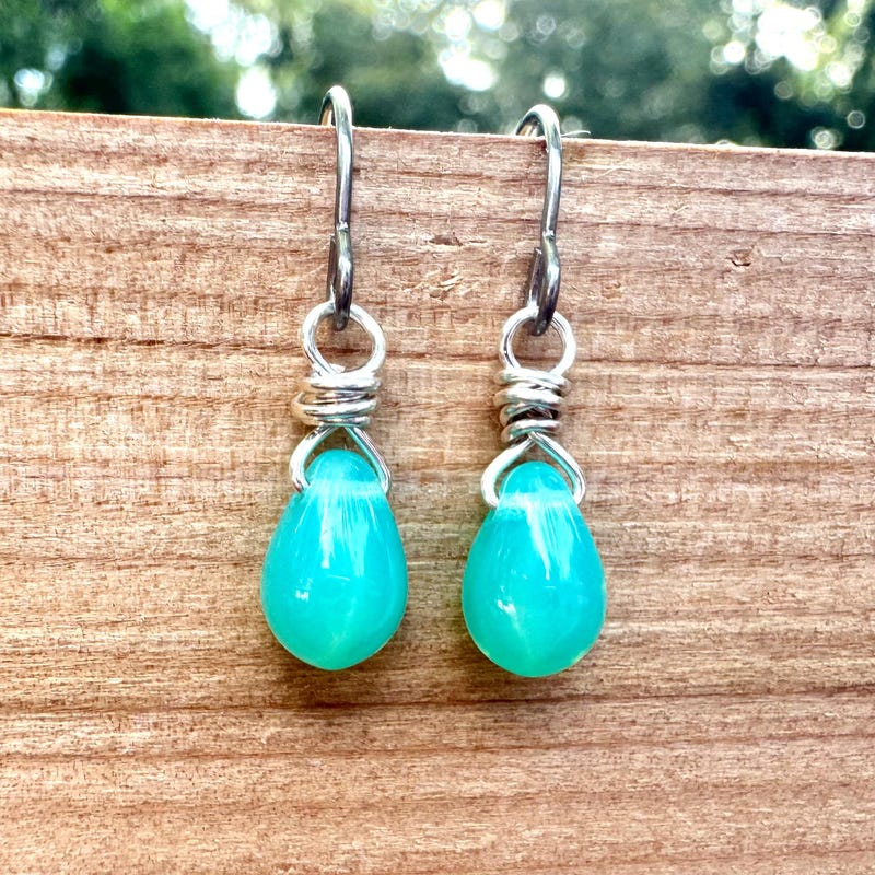 Green Teardrop - Etsy