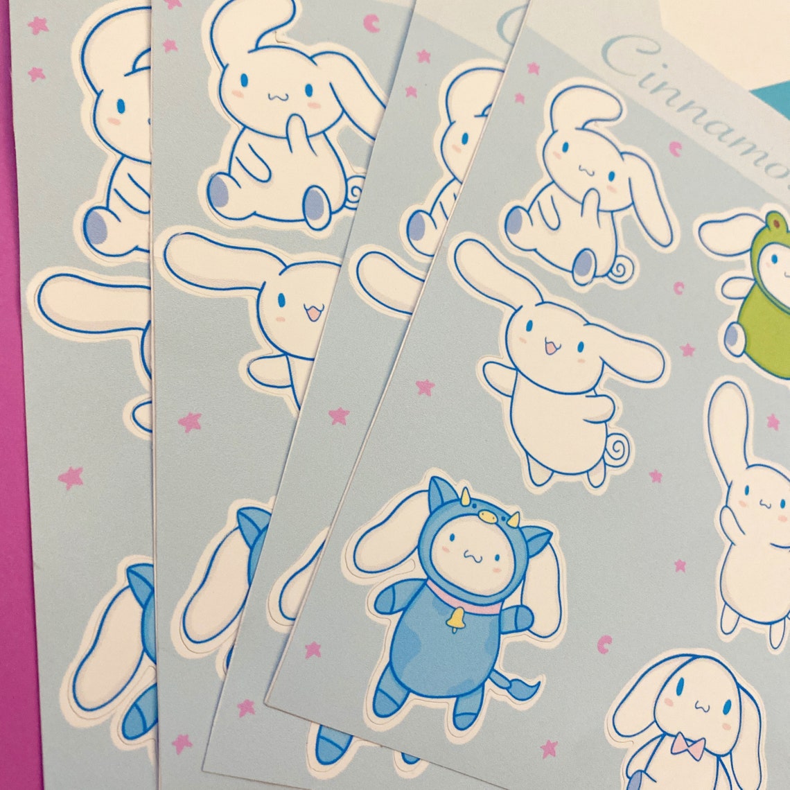 Cinnamoroll Sticker Sheet Cute and Decorative Stickers | Etsy