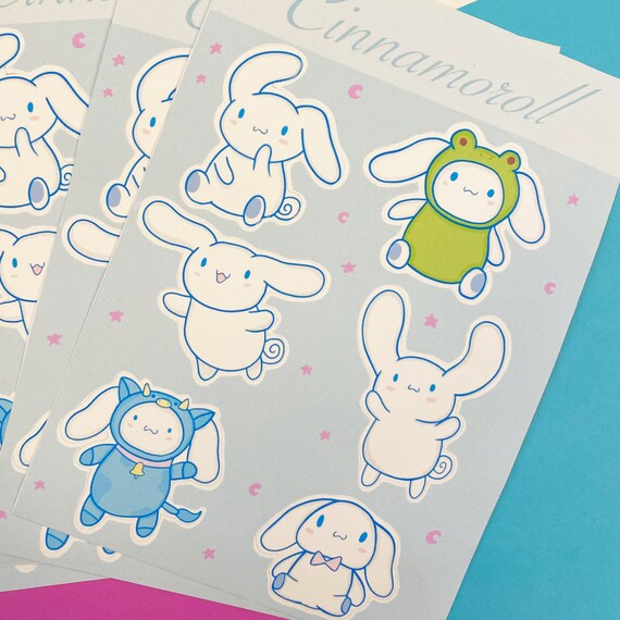 Cinnamoroll Sticker Sheet Cute and Decorative Stickers | Etsy