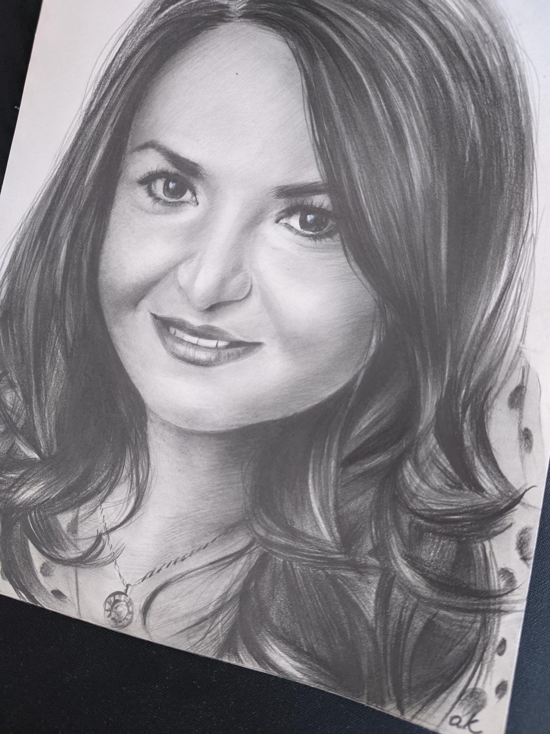 Personalized Pencil Portrait Drawing Charcoal, Custom Portrait From ...