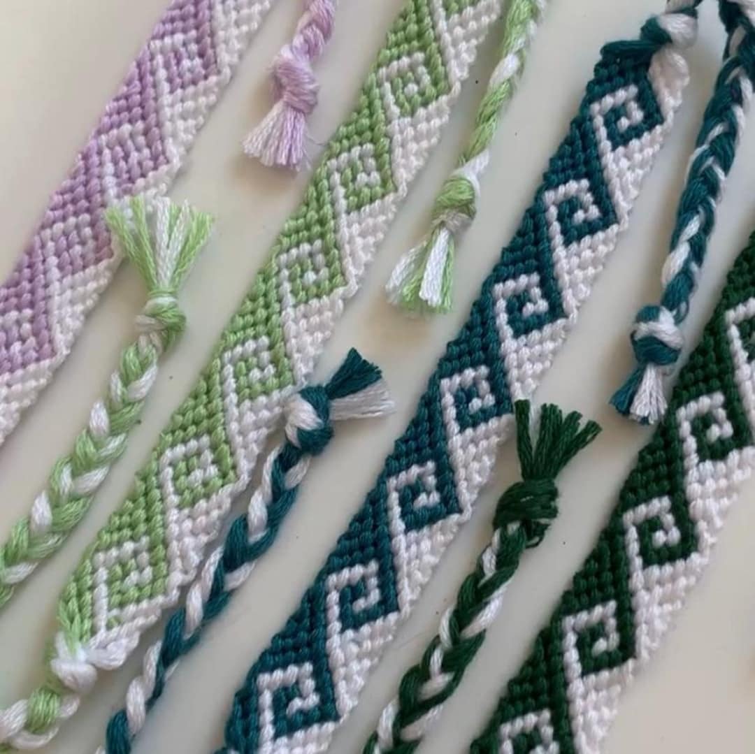 GREEK WAVE BRACELET. (18 Colour Options Available) Friendship Bracelets ...