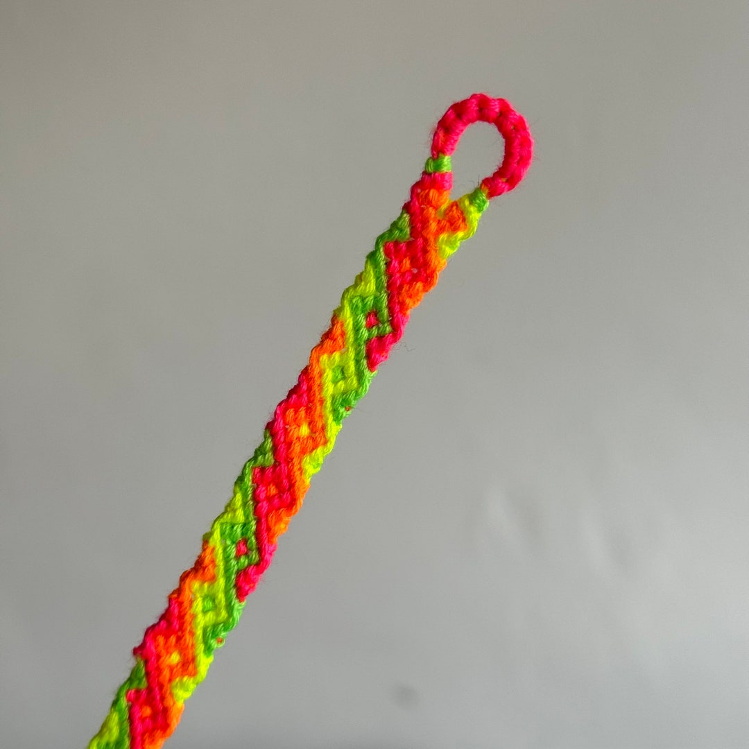 THREAD FRIENDSHIP BRACELET. Neon Coloured Bracelet. Stackable ...