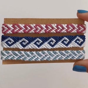 GREEK WAVE BRACELET. (18 Colour Options Available) Friendship Bracelets ...
