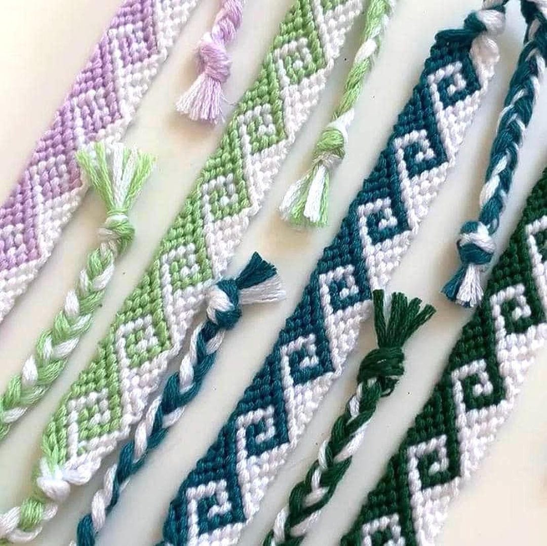 GREEK WAVE BRACELET. (18 Colour Options Available) Friendship Bracelets ...