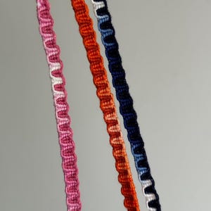 THREAD BRACELET. Vertical Wave Embroidery Thread Friendship Bracelets ...