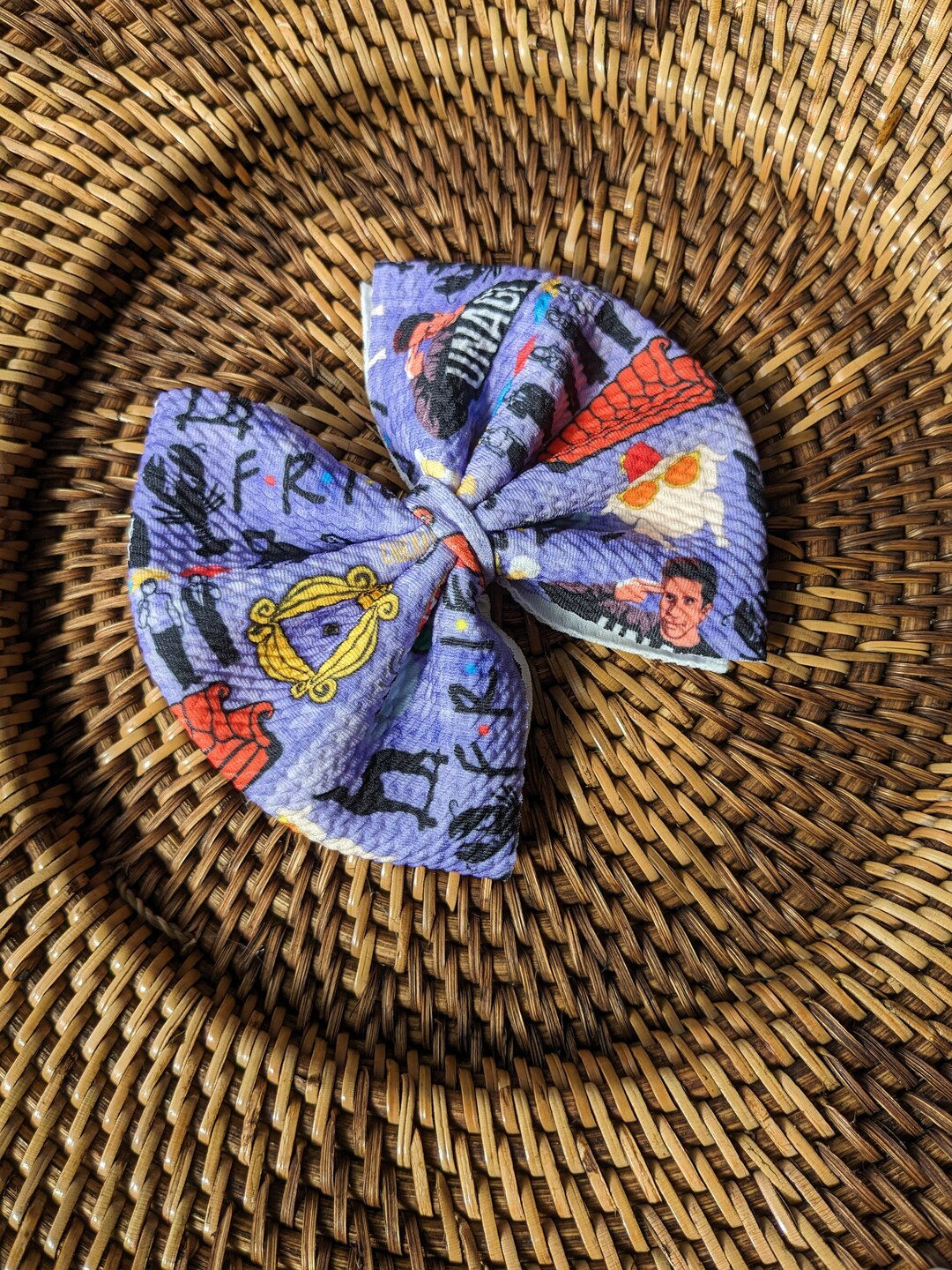 Friends Hair Bow / UNAGI Bow / FRIENDS Bow - Etsy