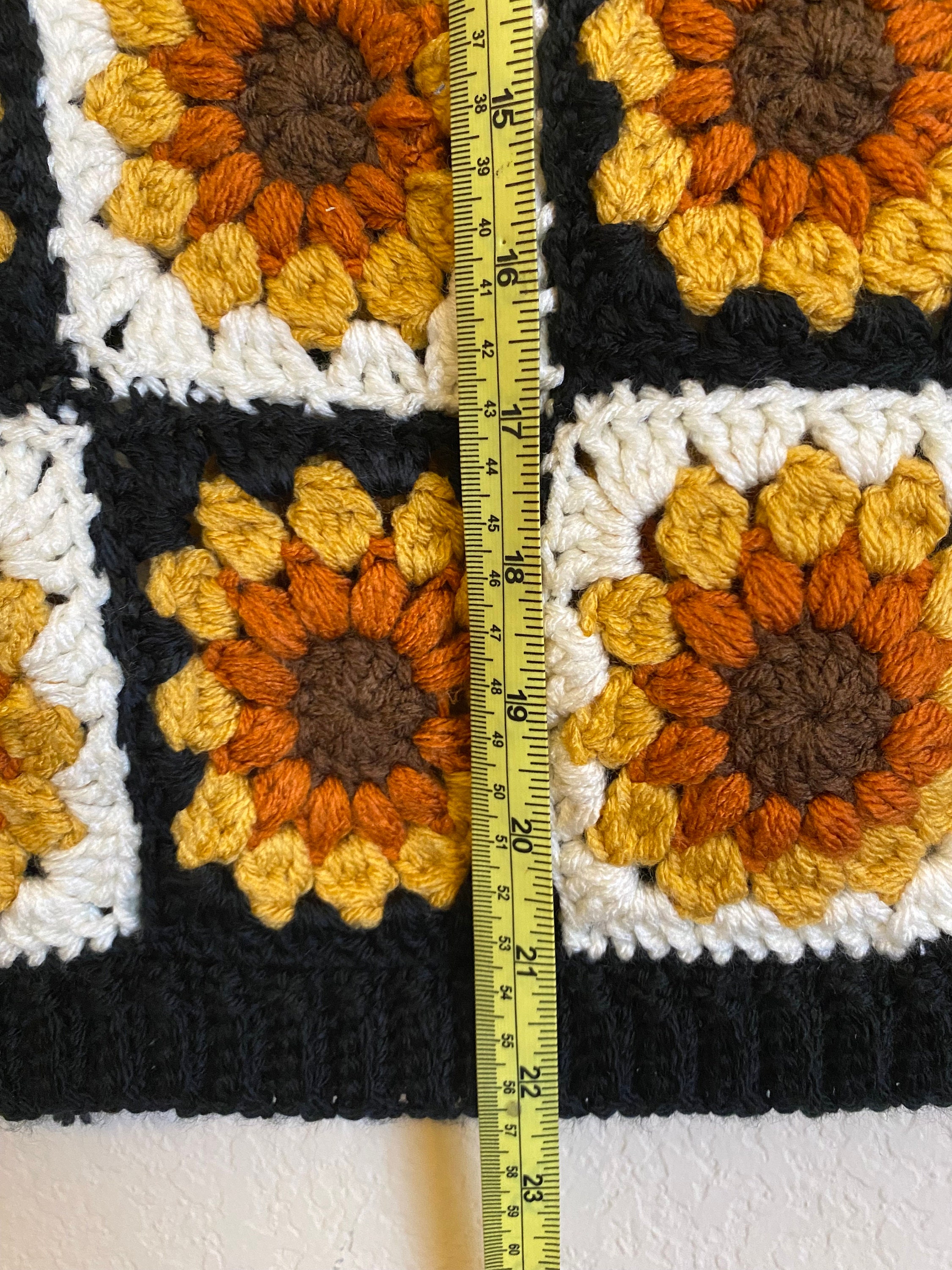 Sunflower Granny Square Vest - Etsy