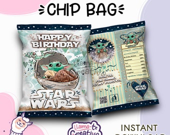Birthday Chip Bag | Etsy