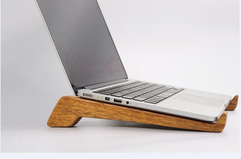 Laptop Stand Wood laptop stand Computer Wood Stand Portable | Etsy