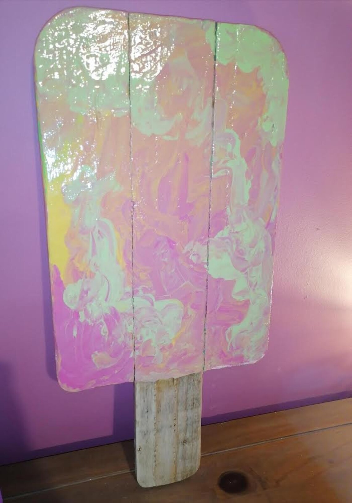 Wooden ice lolly Zapp | Etsy