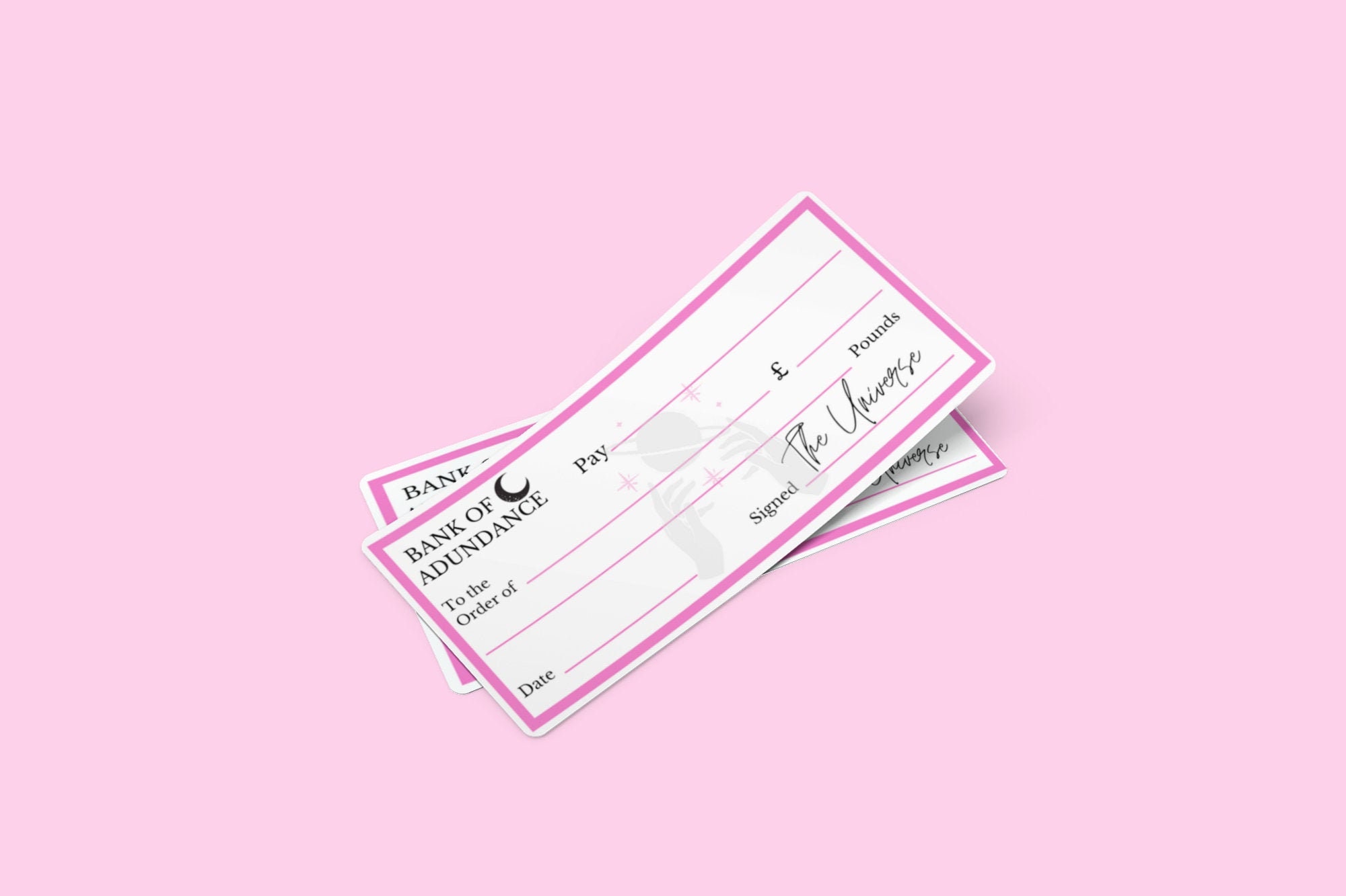 Manifestation Cheque | Printable Check | Law of Attraction | the Secret ...