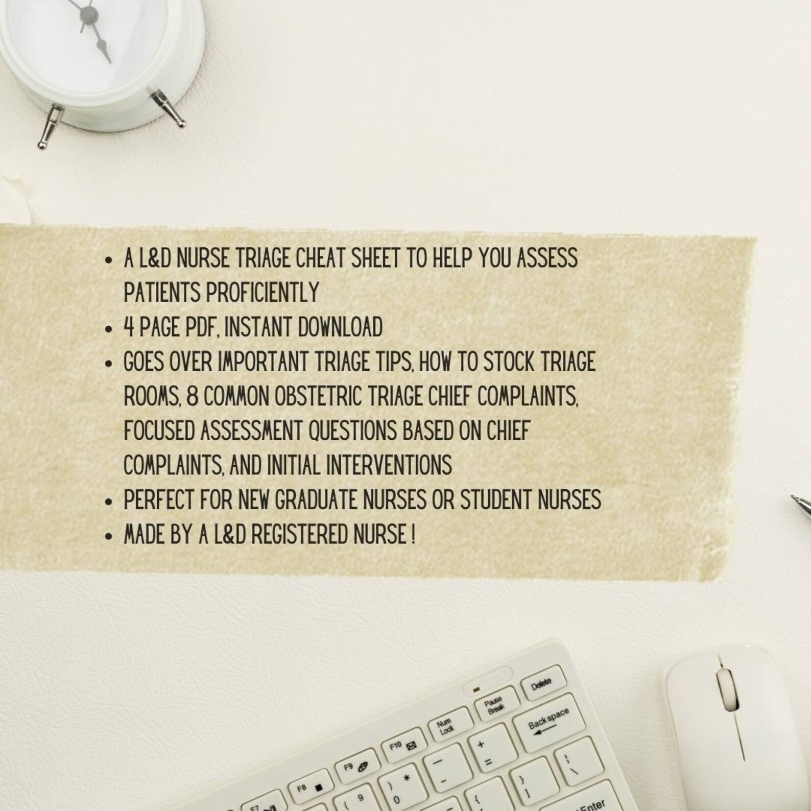 Labor and Delivery Triage Nurse Cheat Sheet Printable PDF - Etsy