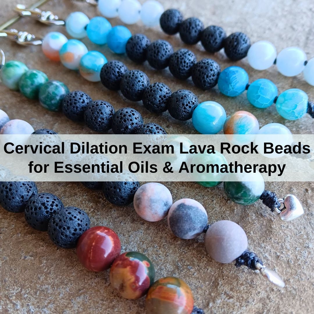 Cervical Dilation Beads With Lava Rocks for Essential Oils ...