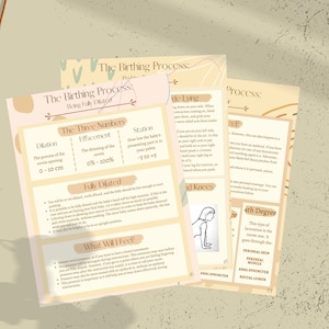 The Birthing Process Printable PDF | Childbirth Education | Labor and ...