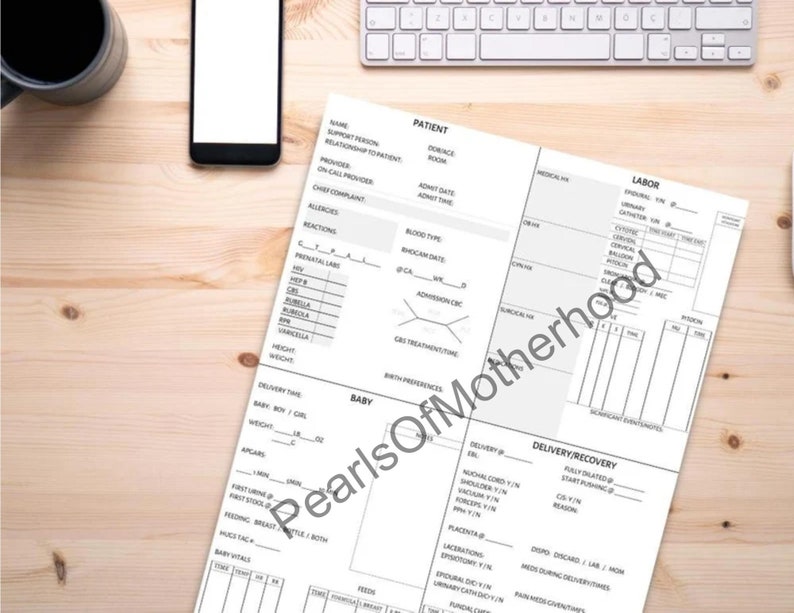 4 Nurse Report Sheets Bundle Printable PDF Labor and Delivery, Mother ...