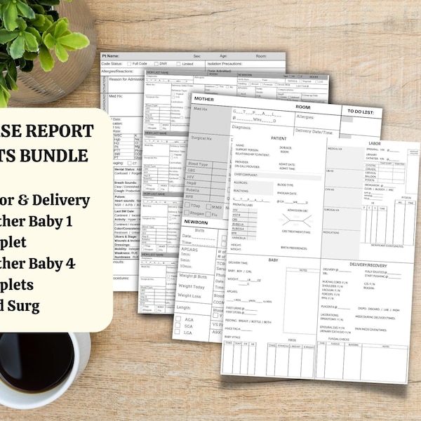 Mother Baby Sbar Sheet - Etsy