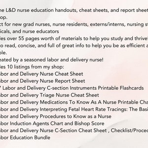 Ultimate Labor and Delivery Nurse Bundle PRINTABLE PDF Study Guide ...
