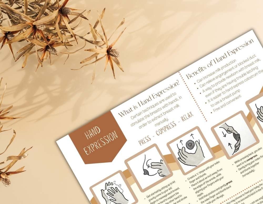 Hand Expression Handout Printable PDF Breastfeeding - Etsy