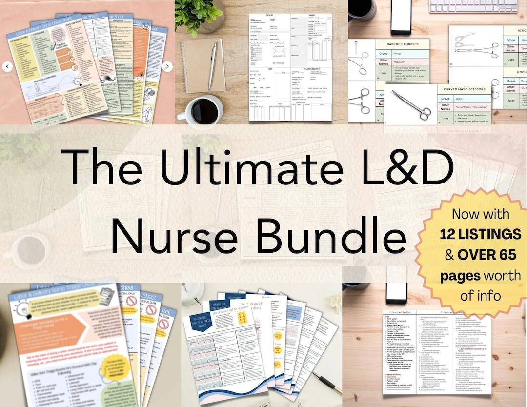 Ultimate Labor and Delivery Nurse Bundle PRINTABLE PDF | Study Guide ...