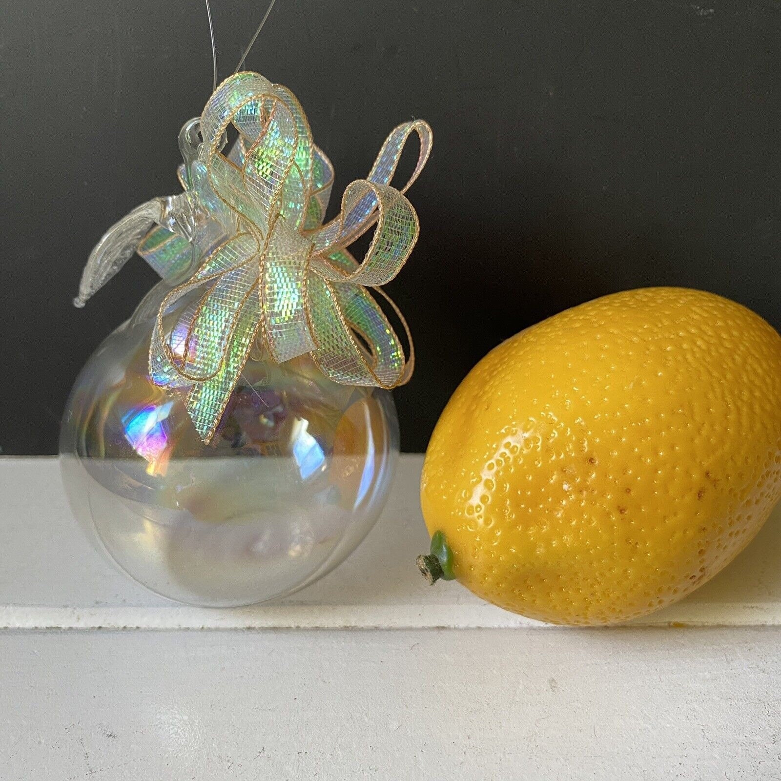 Iridescent Blown Glass Pear Ornament, Christmas Holiday - Etsy