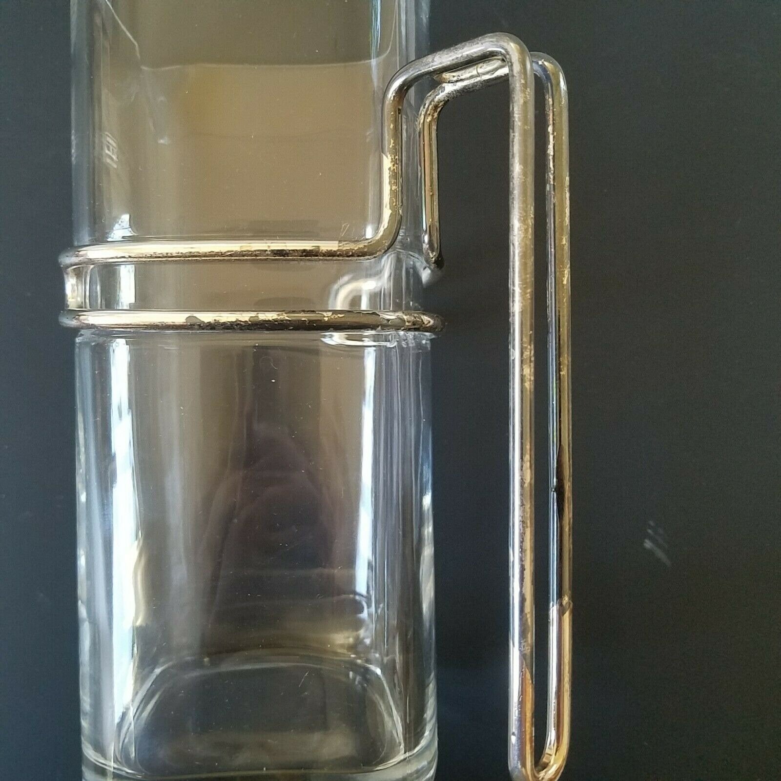 LUIGI BORMIOLI Light and Music Square Pitcher Jug Barware With Chrome ...
