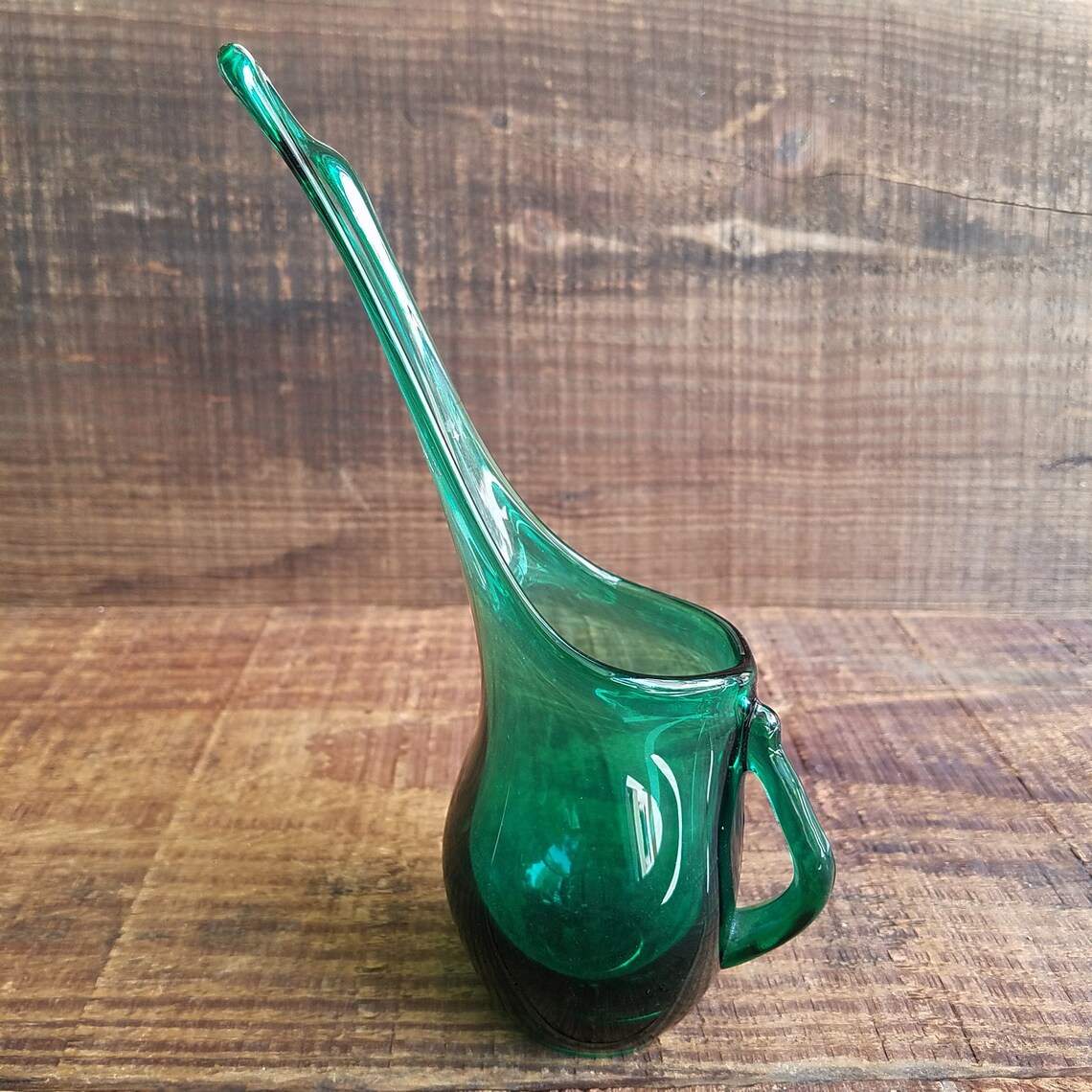 Vintage Hand Blown Swung Glass Mini Pitcher With Long Spout - Etsy Sweden