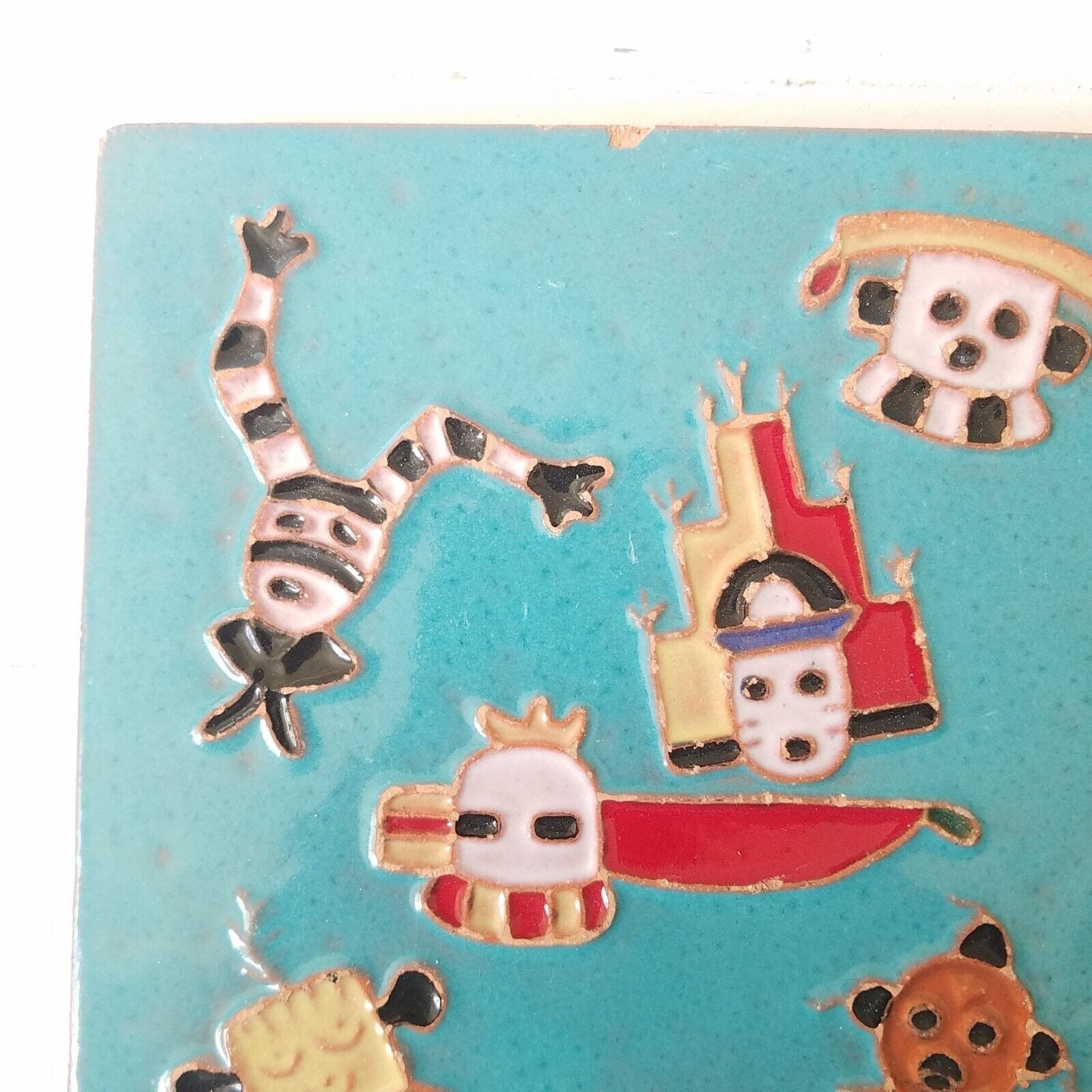 Gila Mckusick DHC Desert House Crafts Tile With Kachina Heads ...