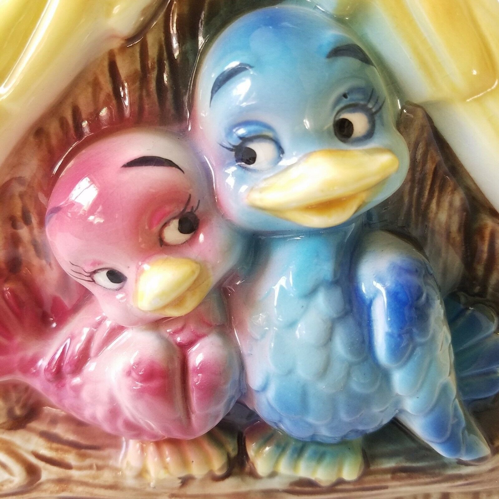 Vintage LEFTON Bird House and Love Birds Planter Figurine 1950's - Etsy