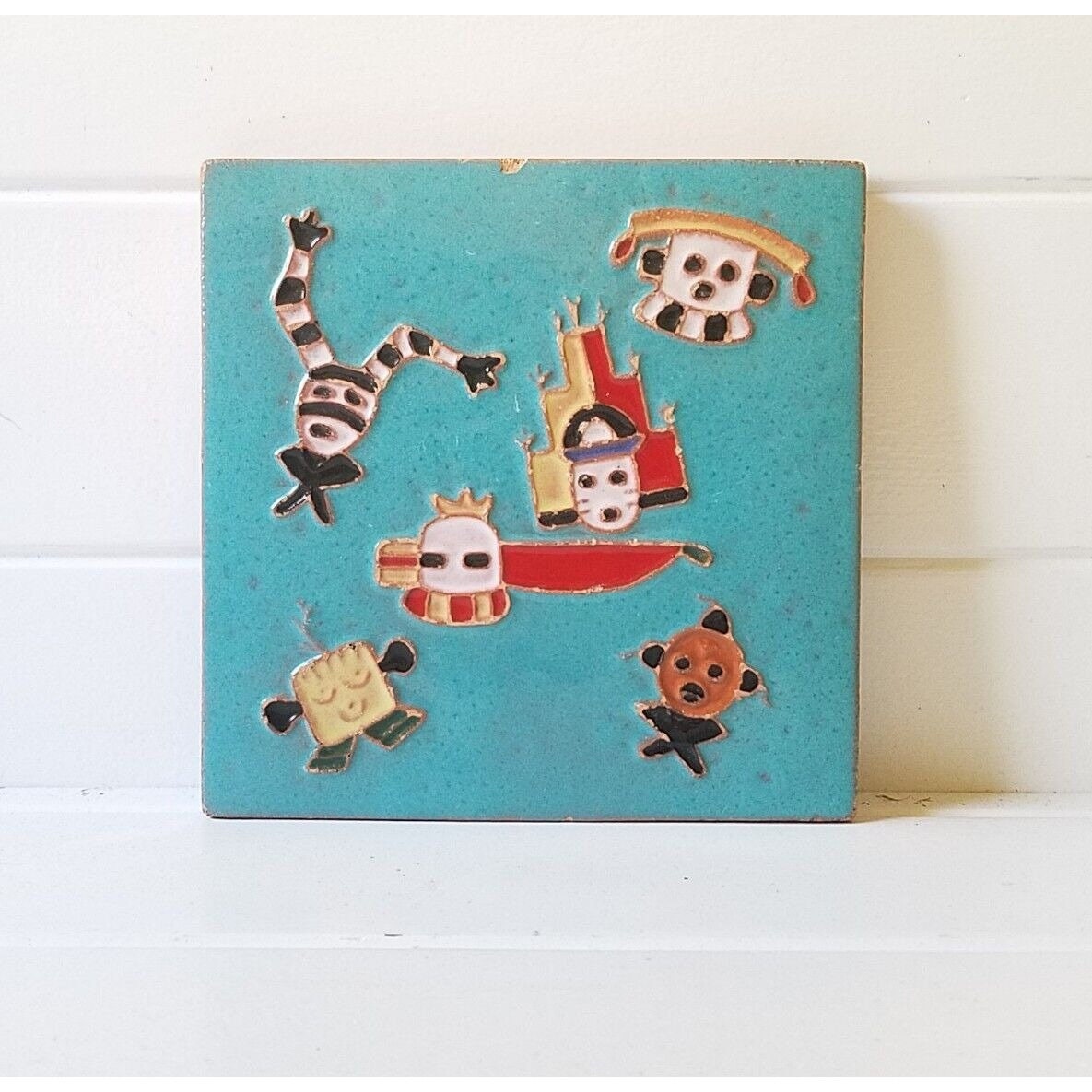 Gila Mckusick DHC Desert House Crafts Tile With Kachina Heads ...