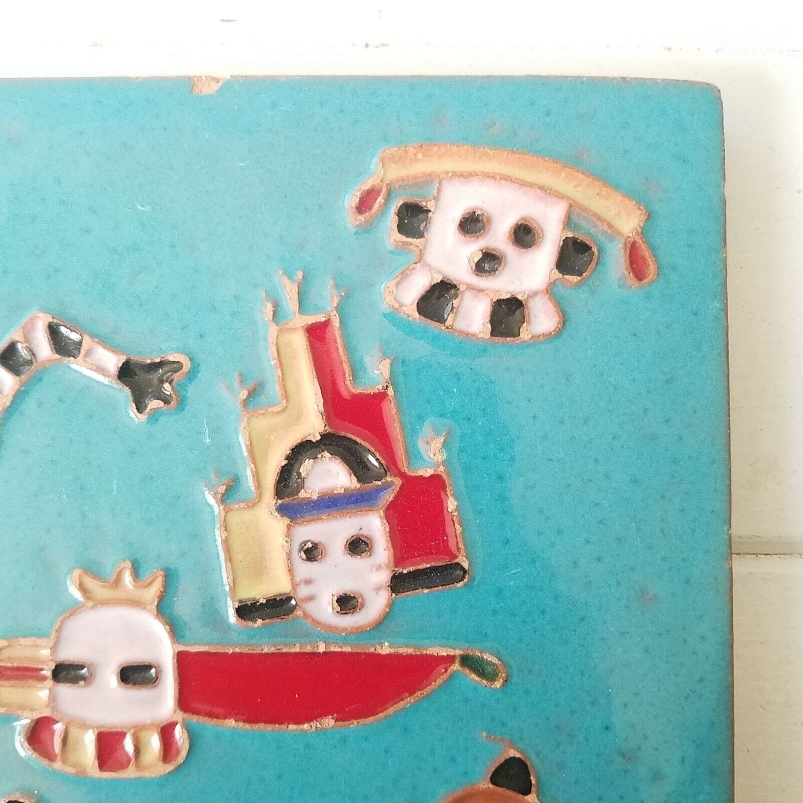 Gila Mckusick DHC Desert House Crafts Tile With Kachina Heads ...