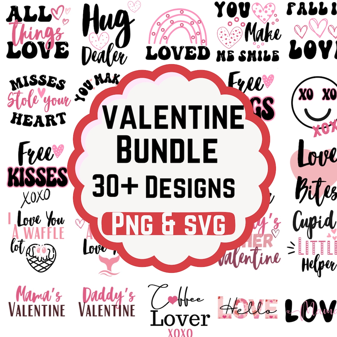 Happy Valentines Day Svg - Etsy