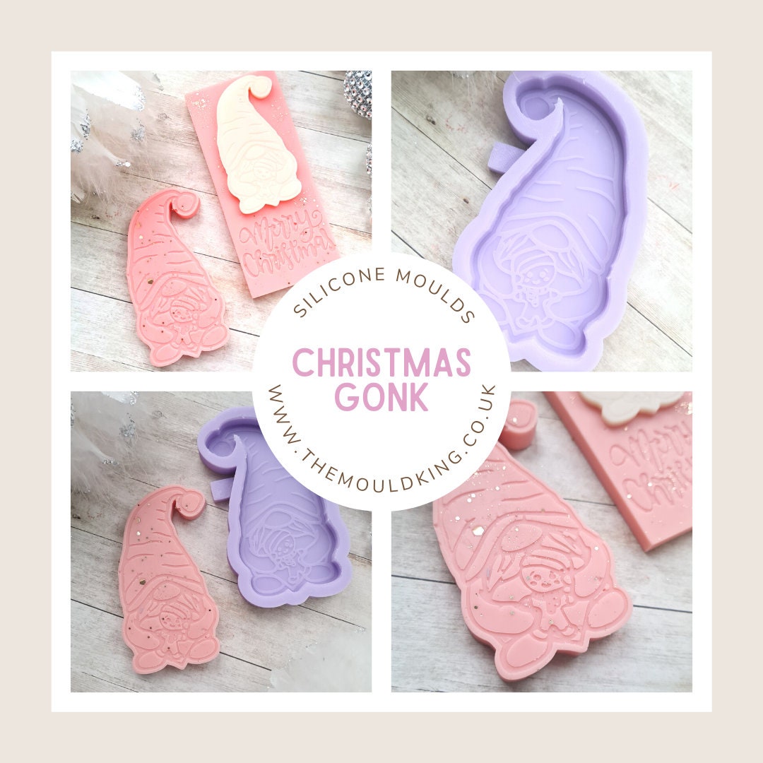Christmas Gonk Gingerbread Man Wax Melt Silicone Mould Shape Mold Melts ...