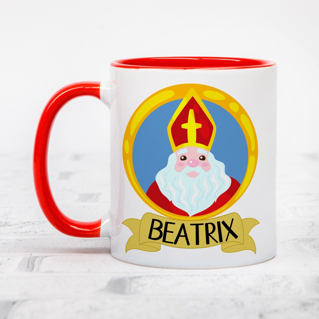 Sinterklaas Mok Met Naam Sinterklaas Mug With Name - Etsy