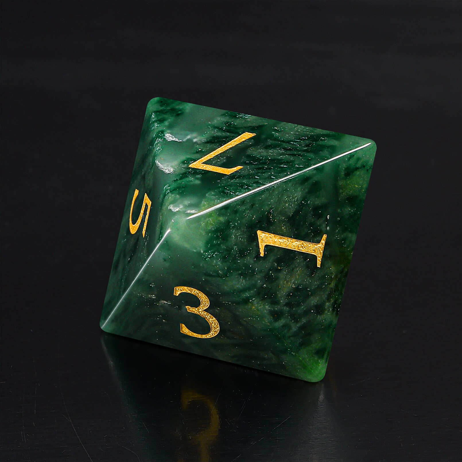 Natural African Jade Dnd Dice Set| Gemstone D20 Dice Set| Dungeons and ...