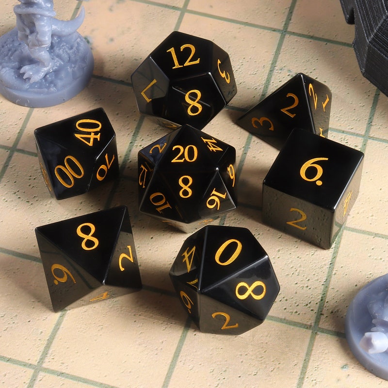 Black Dice Set - Etsy