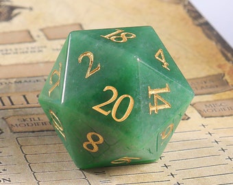 Green Crystal Dnd Dice Jade 02 - Etsy