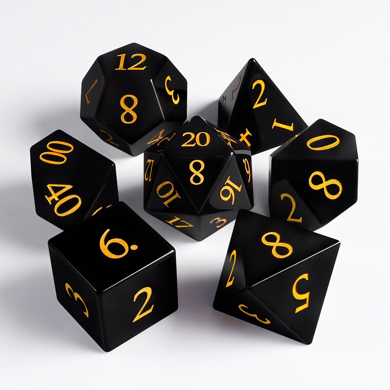 Black Dice Set - Etsy