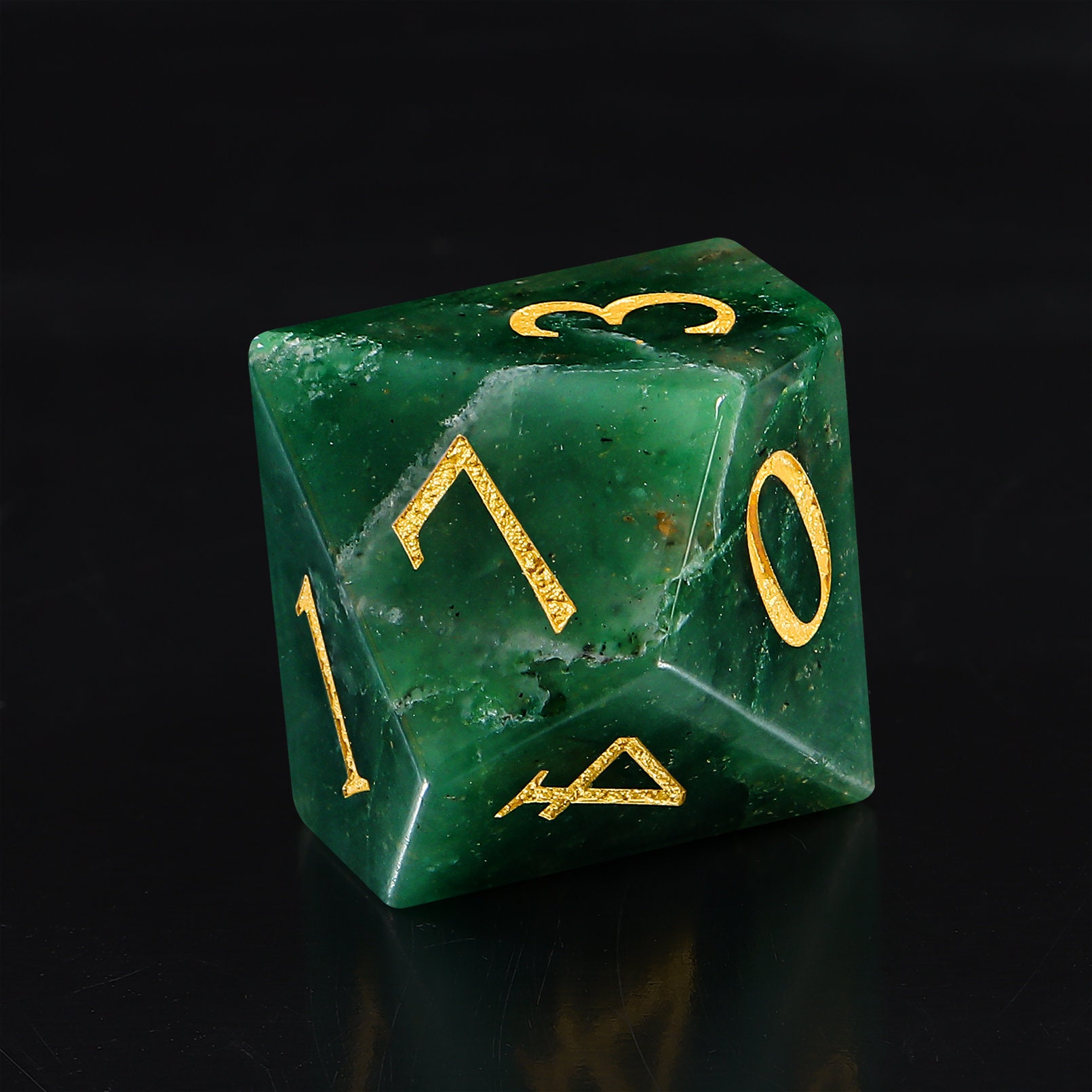 Natural African Jade Dnd Dice Set| Gemstone D20 Dice Set| Dungeons and ...