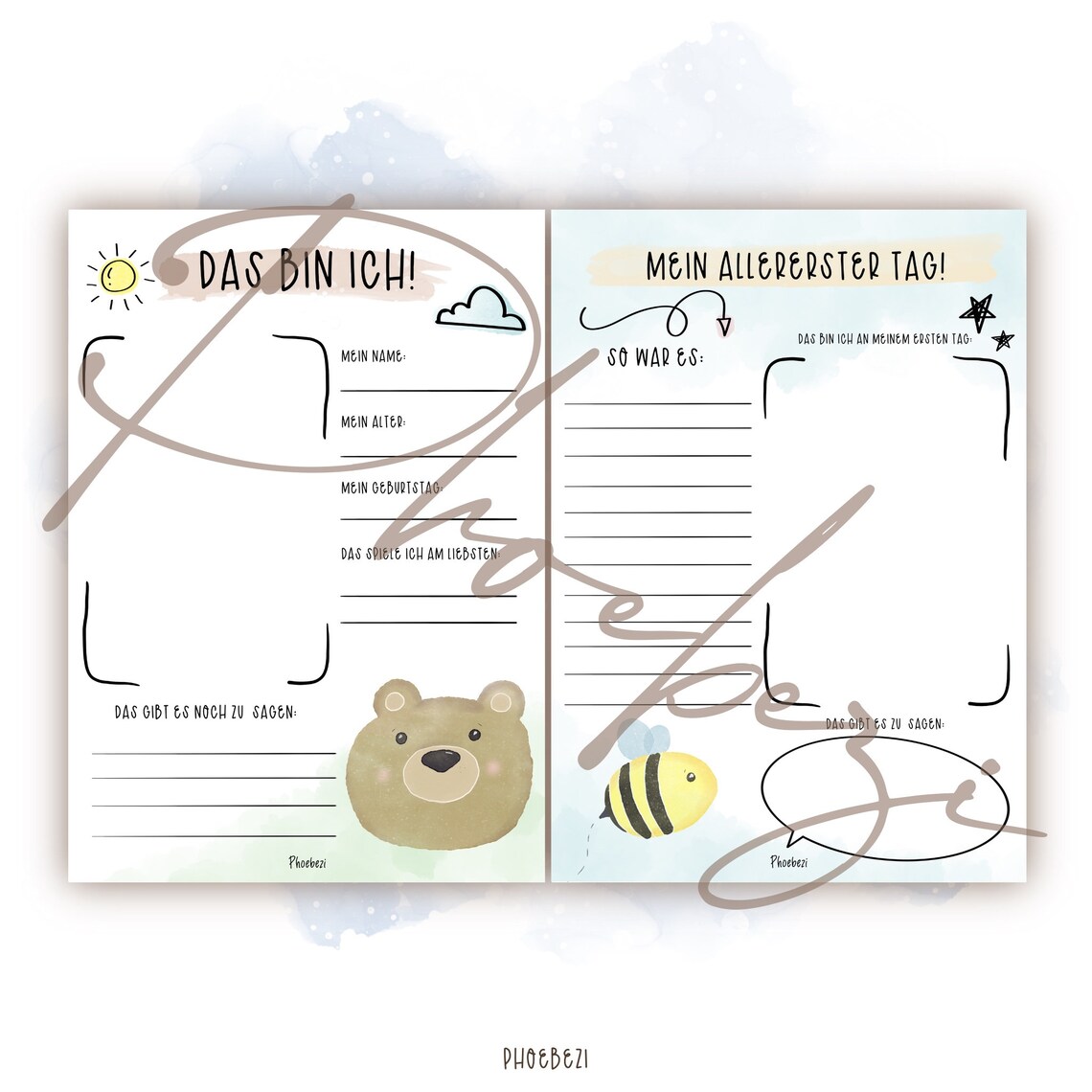 40 Templates for the SETTLING IN! Daycare, Crèche, Day Care + 5 ...