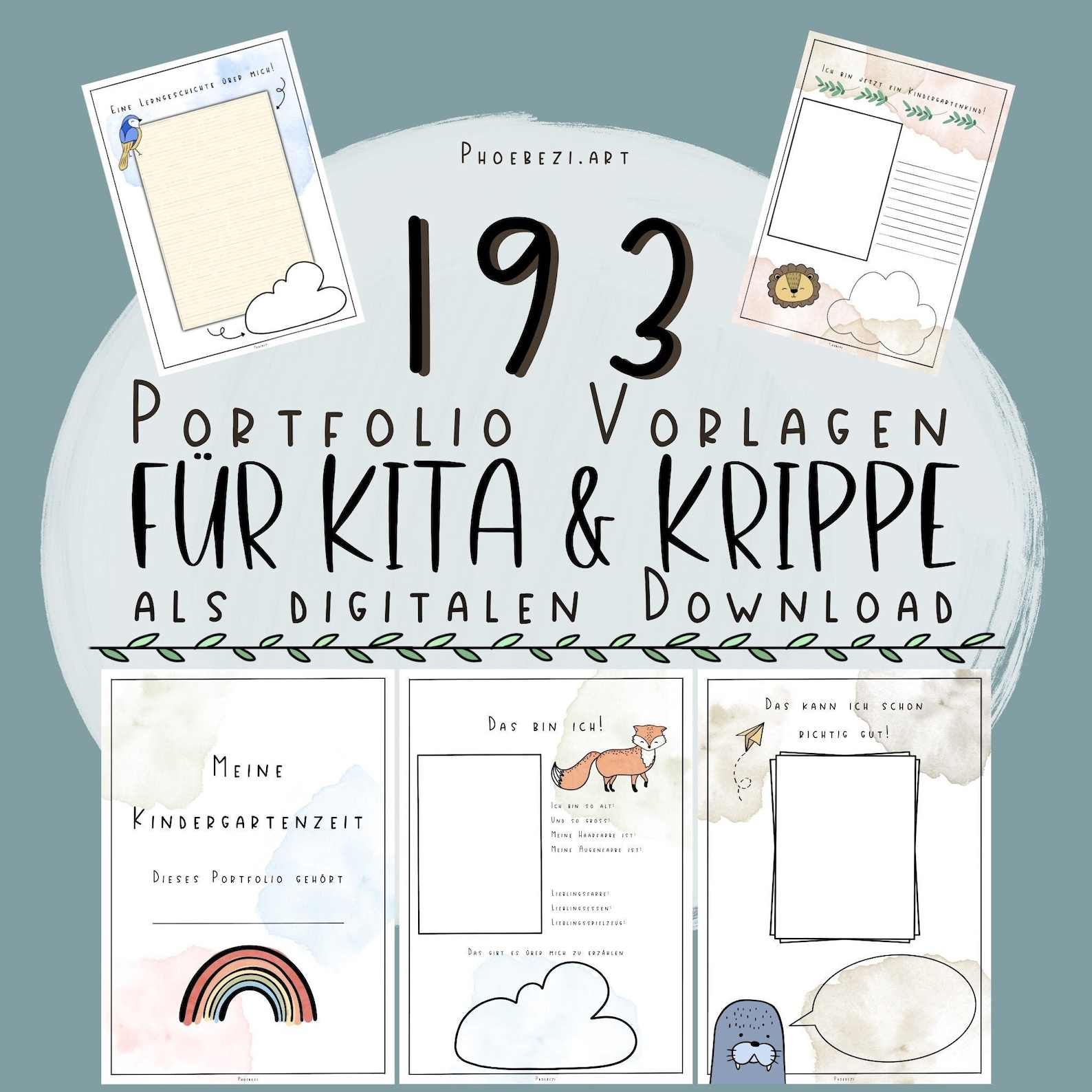 193 Portfolio Vorlagen für Kindergarten und Krippe! - Etsy.de
