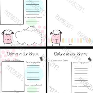 40 Portfolio Vorlagen zu Ostern für Kita & Krippe! - Etsy.de