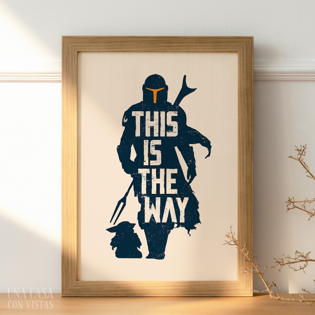 The Mandalorian & Grogu Poster - This is the Way - Star Wars Print - TV ...