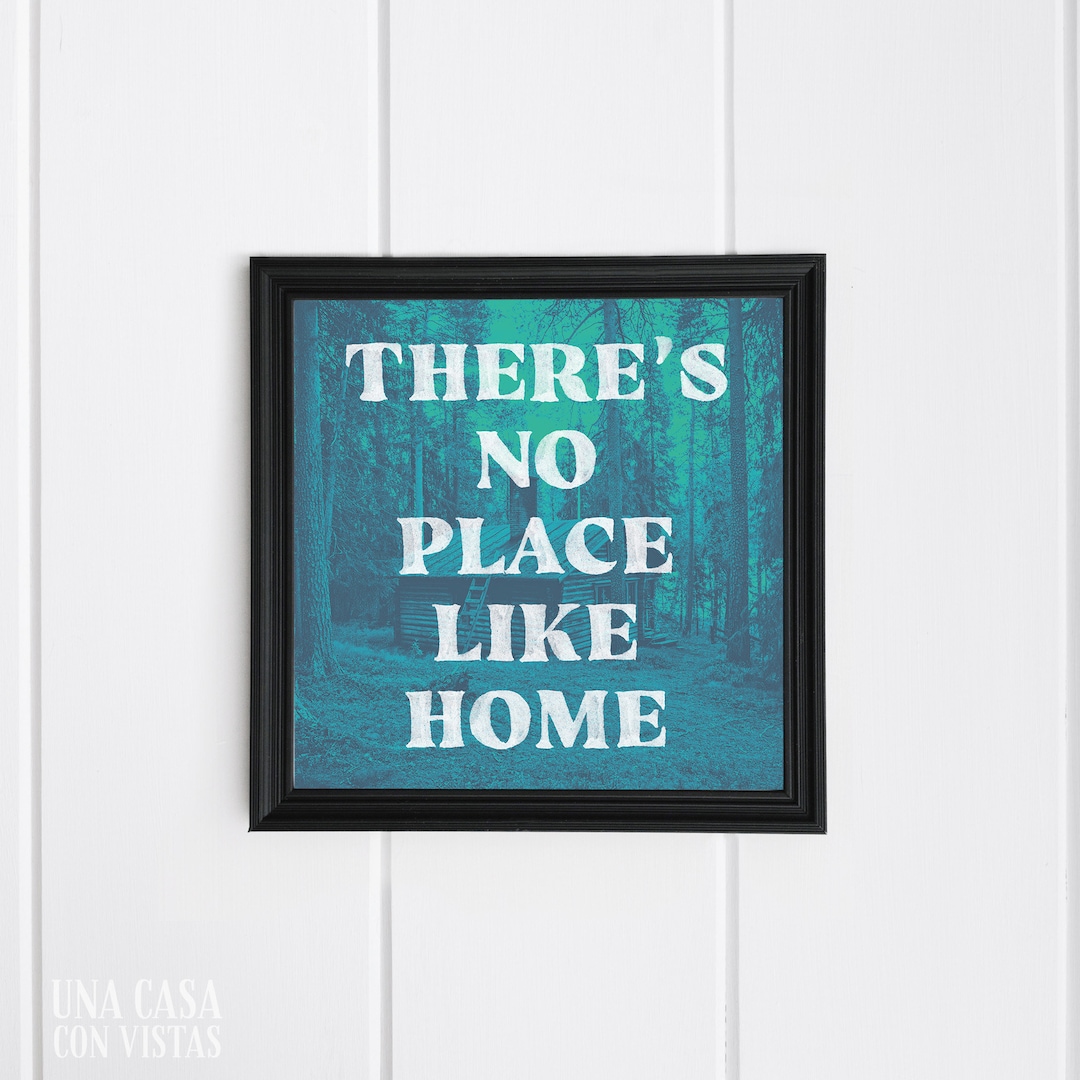 There's No Place Like Home Quote Poster - Etsy