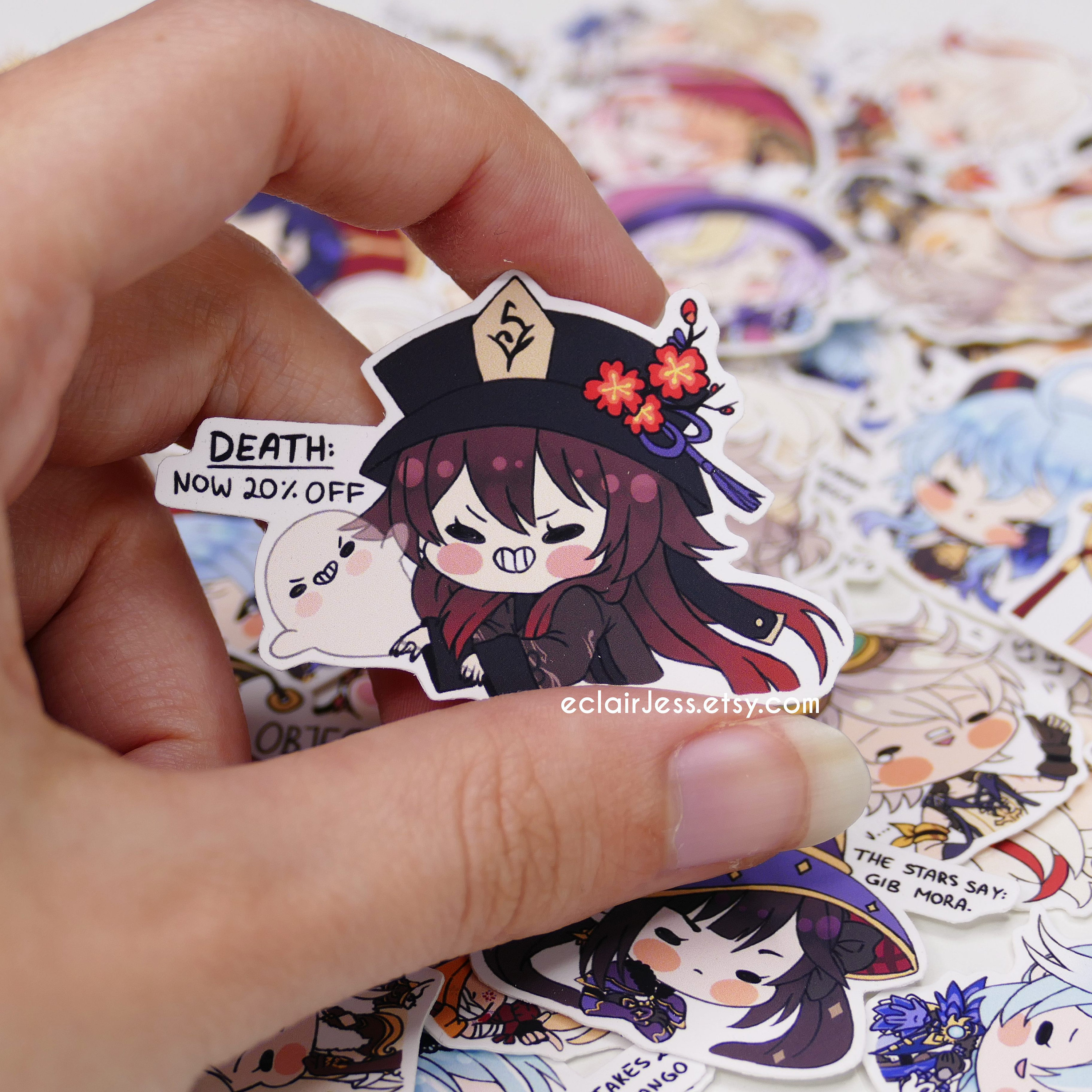 Derpy Genshin Impact Stickers SET B | Etsy