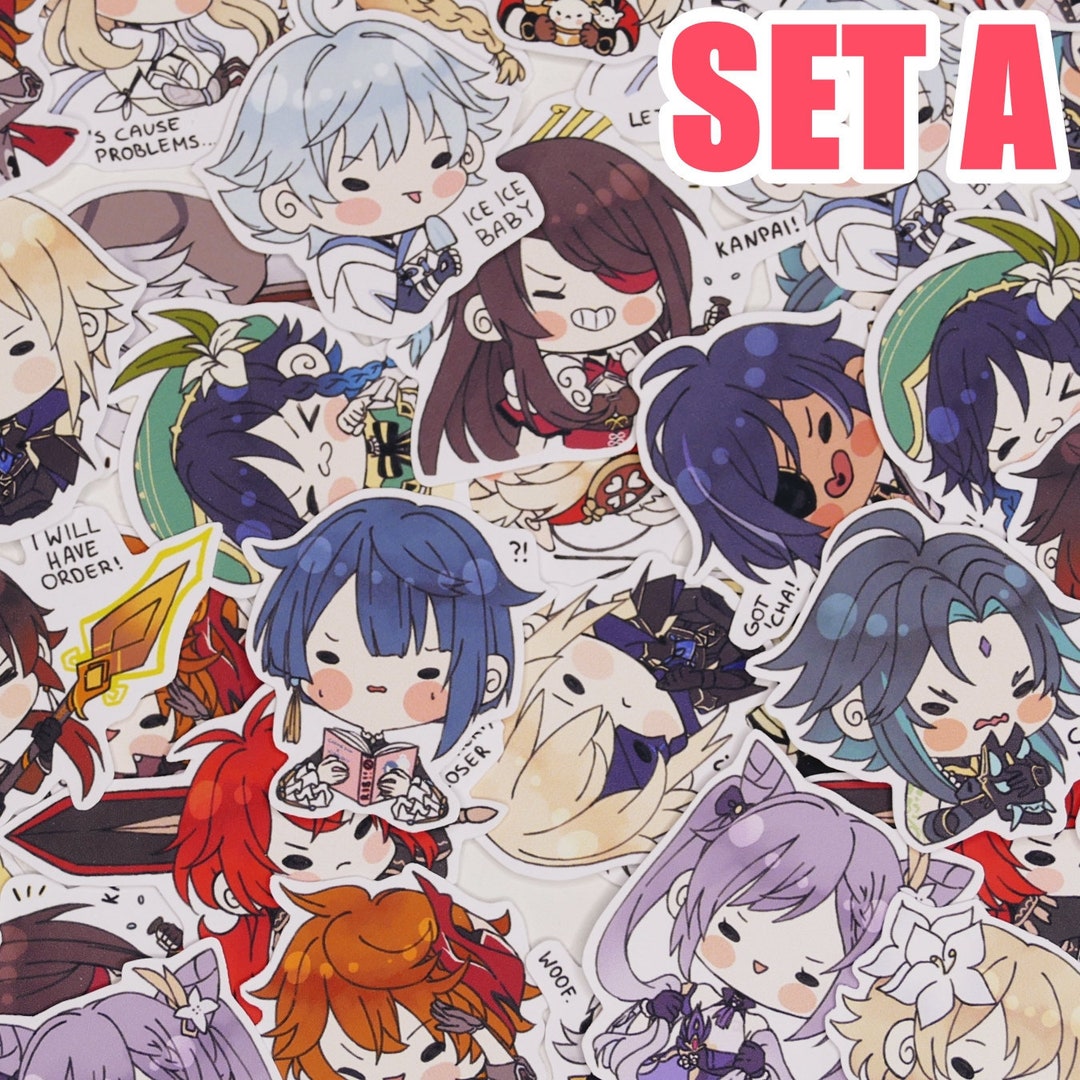Derpy Genshin Impact Stickers SET A - Etsy