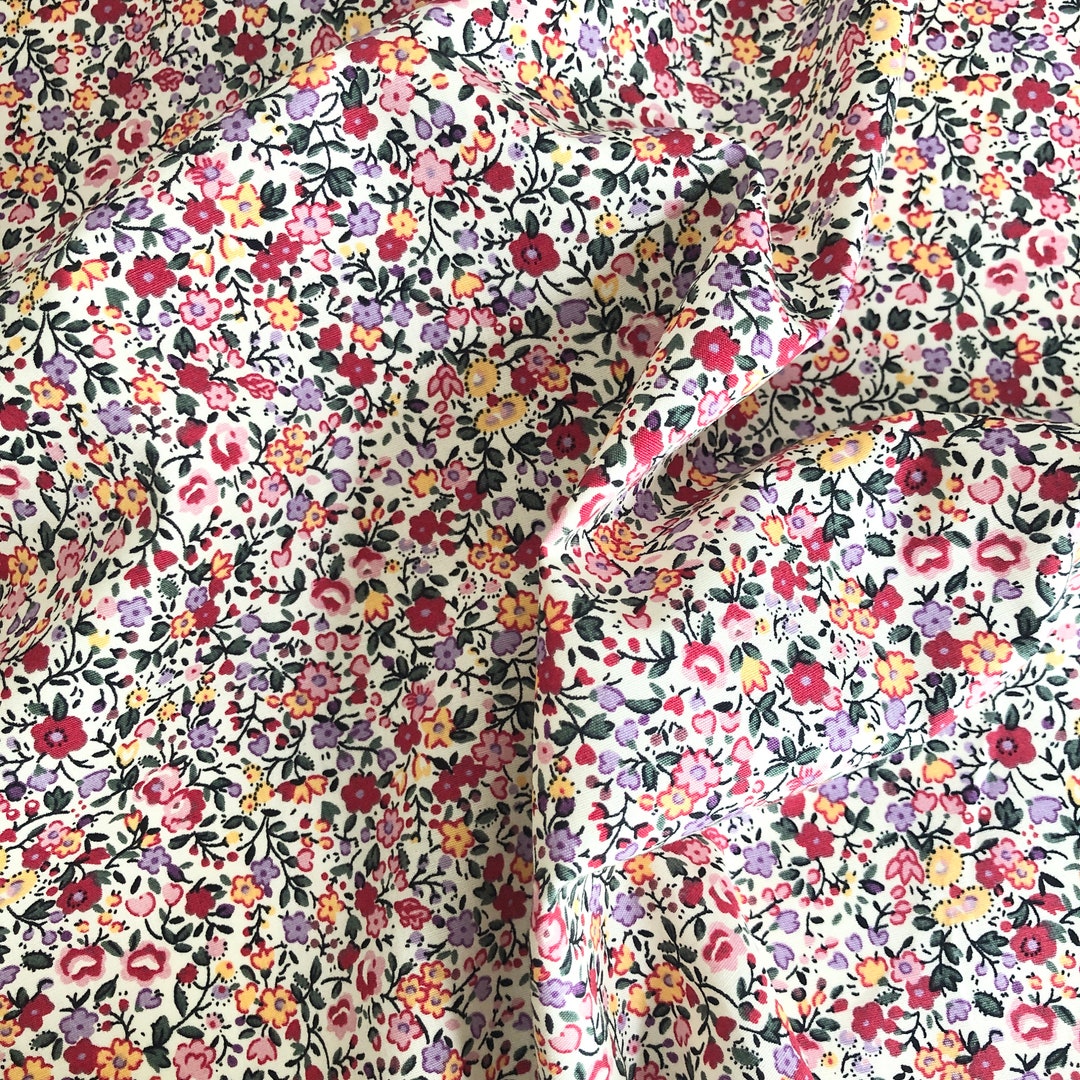 Ditsy Floral Print Fabric, 100% Cotton Fabric, Craft Cotton Fabric ...