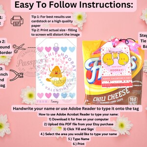 Chips Kids Valentines Printable Variety Pack- Kids Valentine, School ...