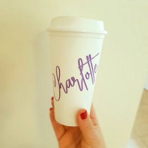 Personalised Hot Cup, Reusable Coffee Cup, Takeaway Tea Coffee Cup ...